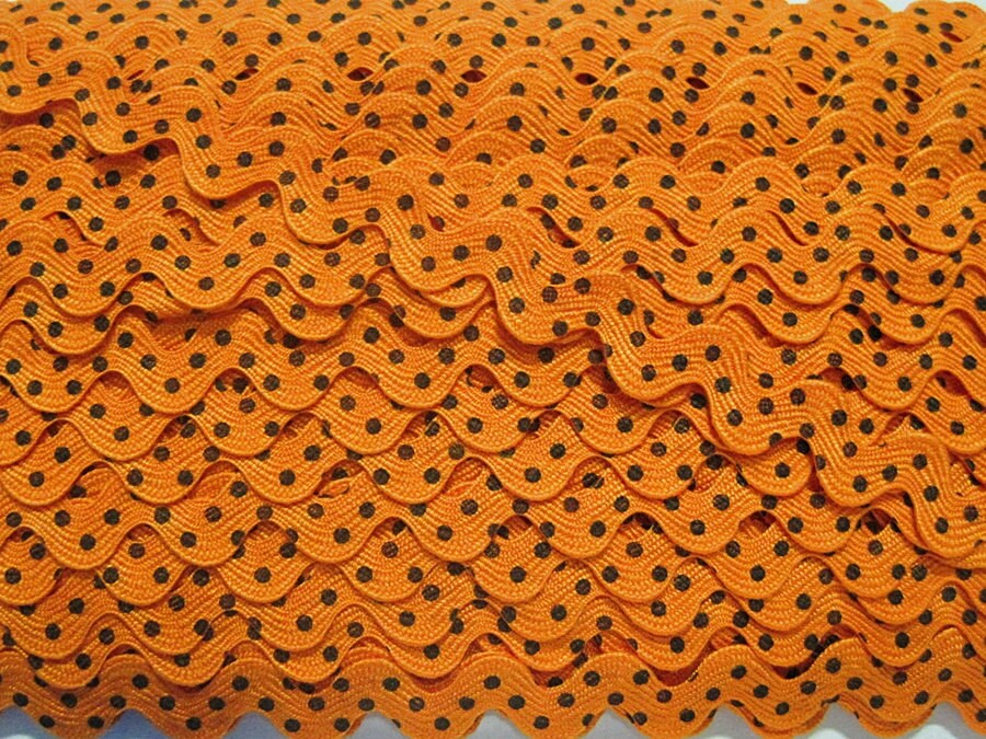 5 yards Orange Polka Dot Rick Rack Trim Ric Rac Rick Rack | Etsy