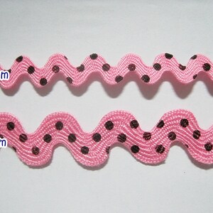 5 Yards Orange Polka Dot Mini Rick Rack Trim, Ric Rac, Rick Rack ...