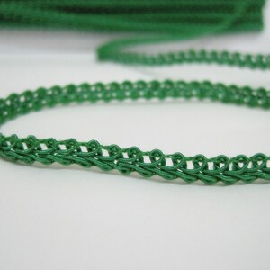 5 Yards 3/16" Green Gimp Braided Trim, Gimp Braid, Braided Cord ...