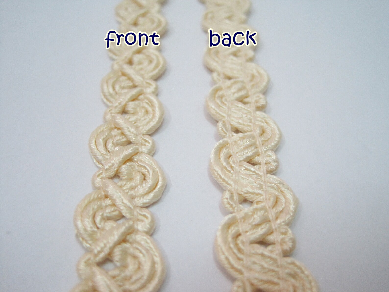 5 Yards Vanilla Braid Braided Trim Loop Trim Braided - Etsy