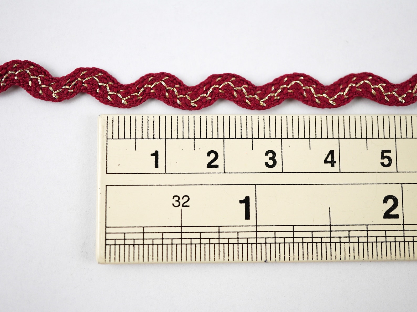 5 Yards Christmas Rick Rack With Gold Metallic Tiny Rick - Etsy