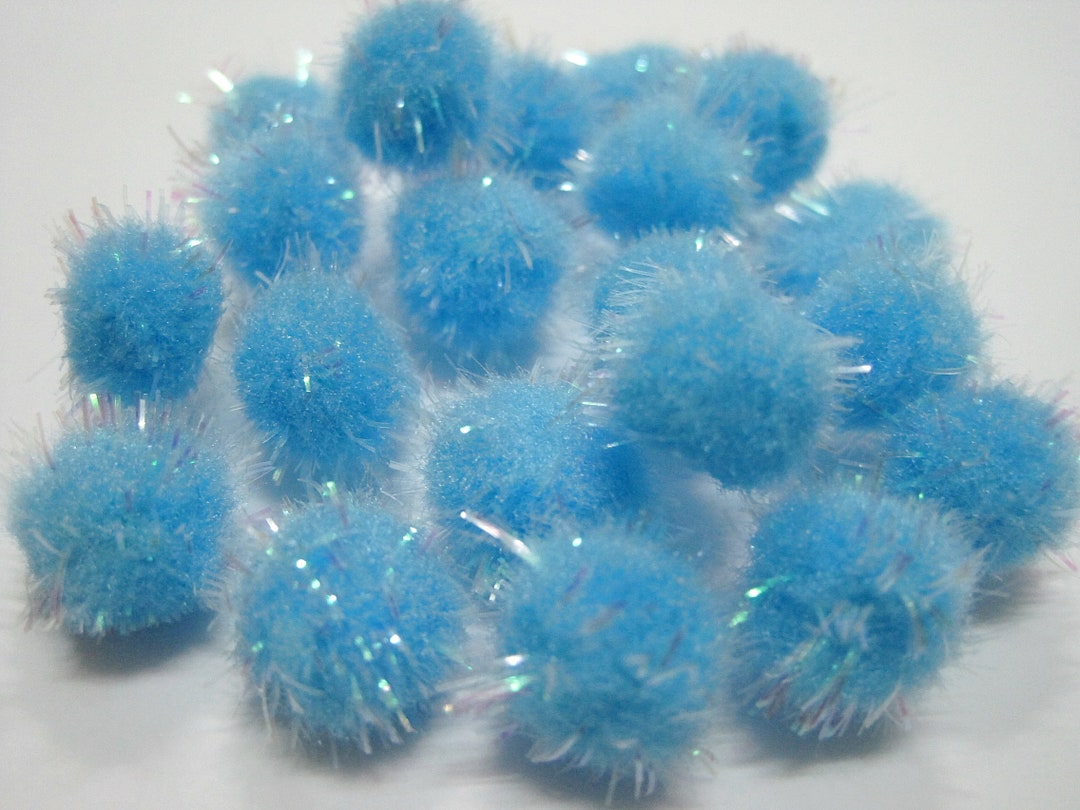 20 Pcs 3/8 Pom Pom Blue Pom Poms Wholesale Pom Poms - Etsy