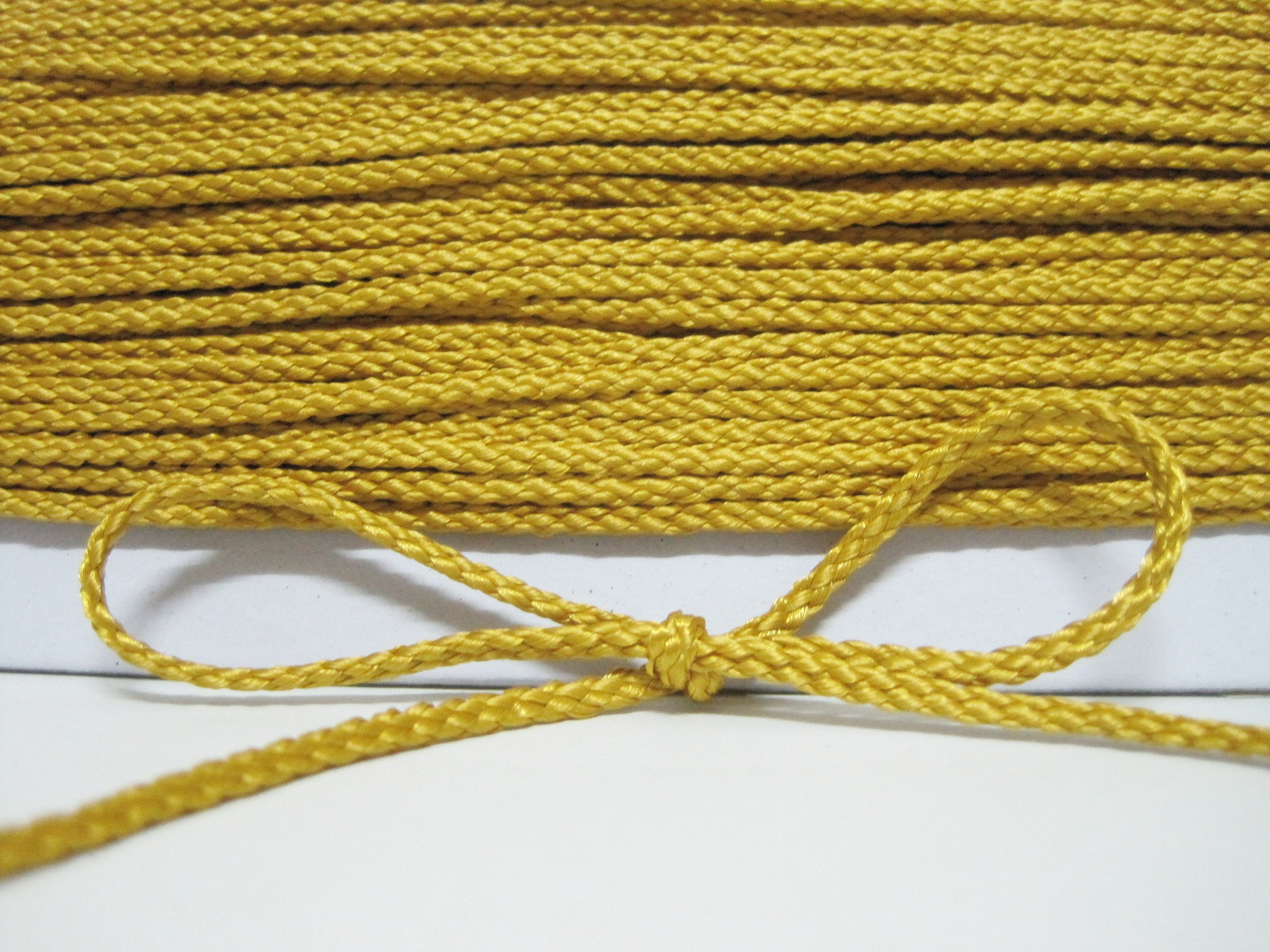 5 yards 3 mm Classic Gold Braided Cord Braided cord soutache | Etsy