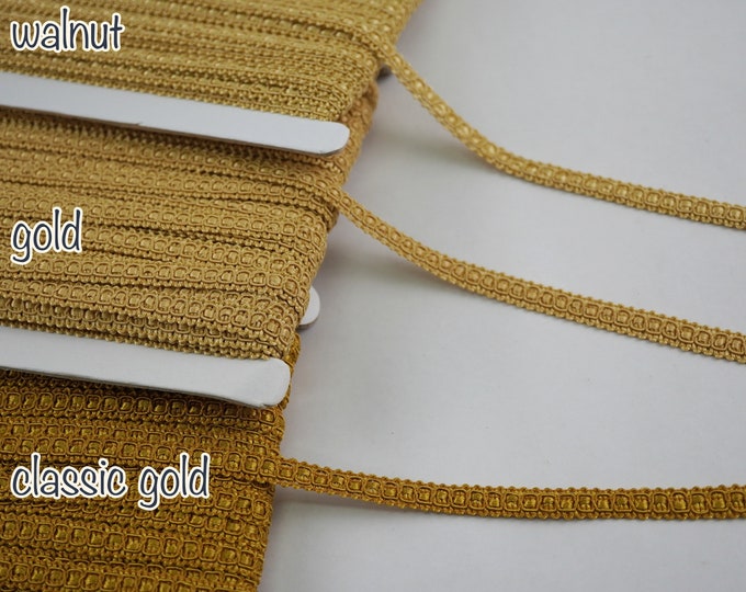 Gold Braid Fringe Trims1.8cm 0.71 Inches Gimp Braid Upholstery Trim - Etsy