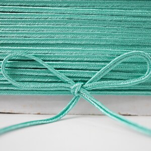 5 Yards 3 Mm Aqua Green Soutache Braid, Braided Cord, Soutache Cord ...