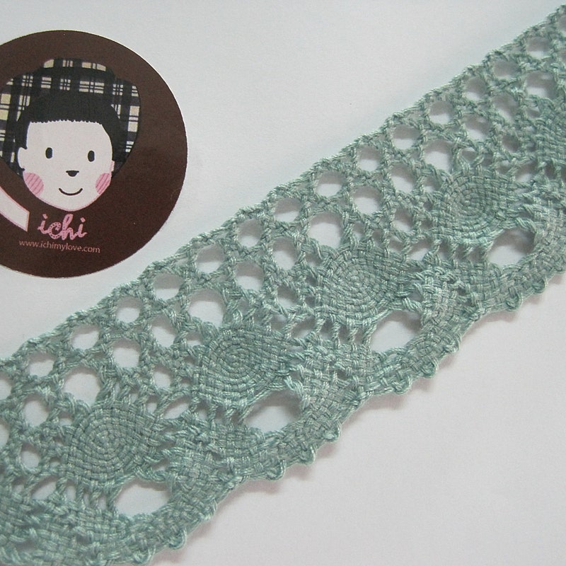 Lace Trim Sage - Etsy