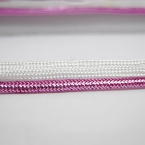 5 Yards White-pink Metallic Lip Cord Piping, Edge Piping, Decorative ...