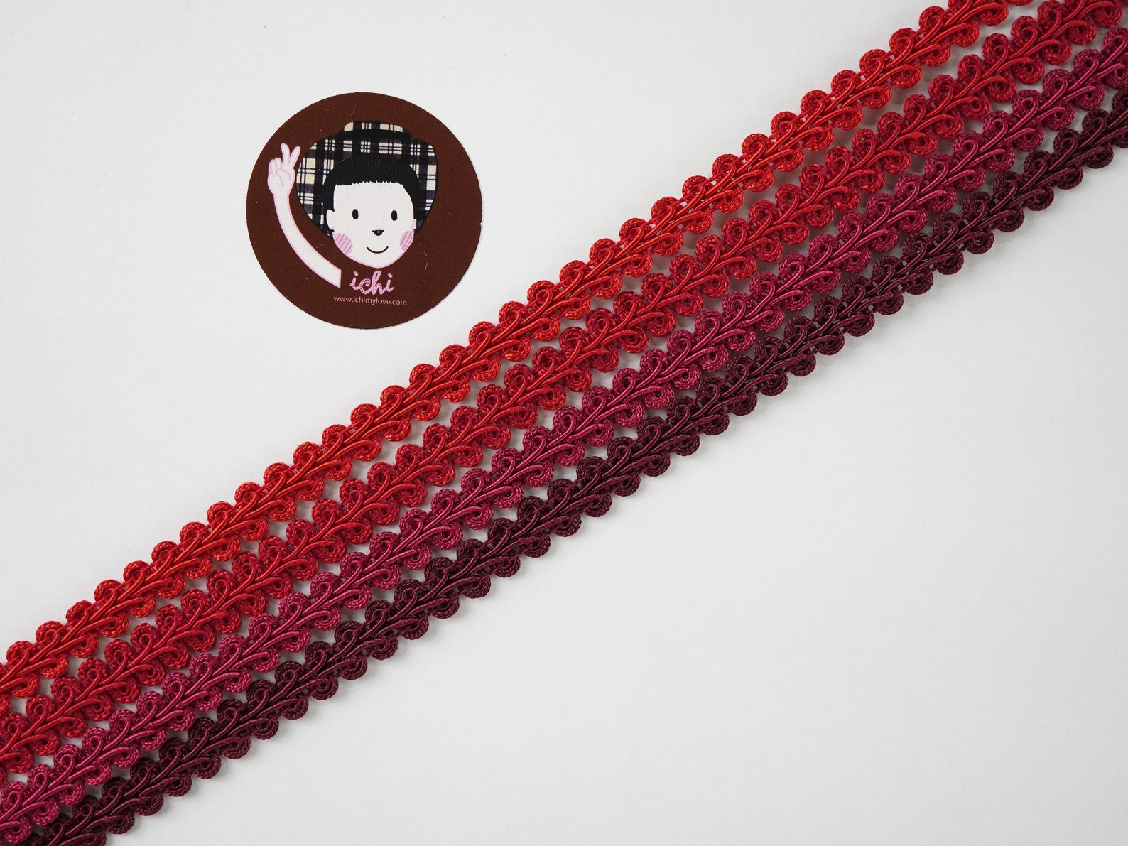 5 Yards 3/8 Burgundy dark Red Gimp Braided Trim Gimp - Etsy