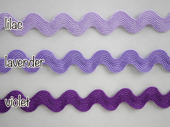 5 Yards 1/2 Purple Rick Rack Trim Ric Rac Trim Rick - Etsy