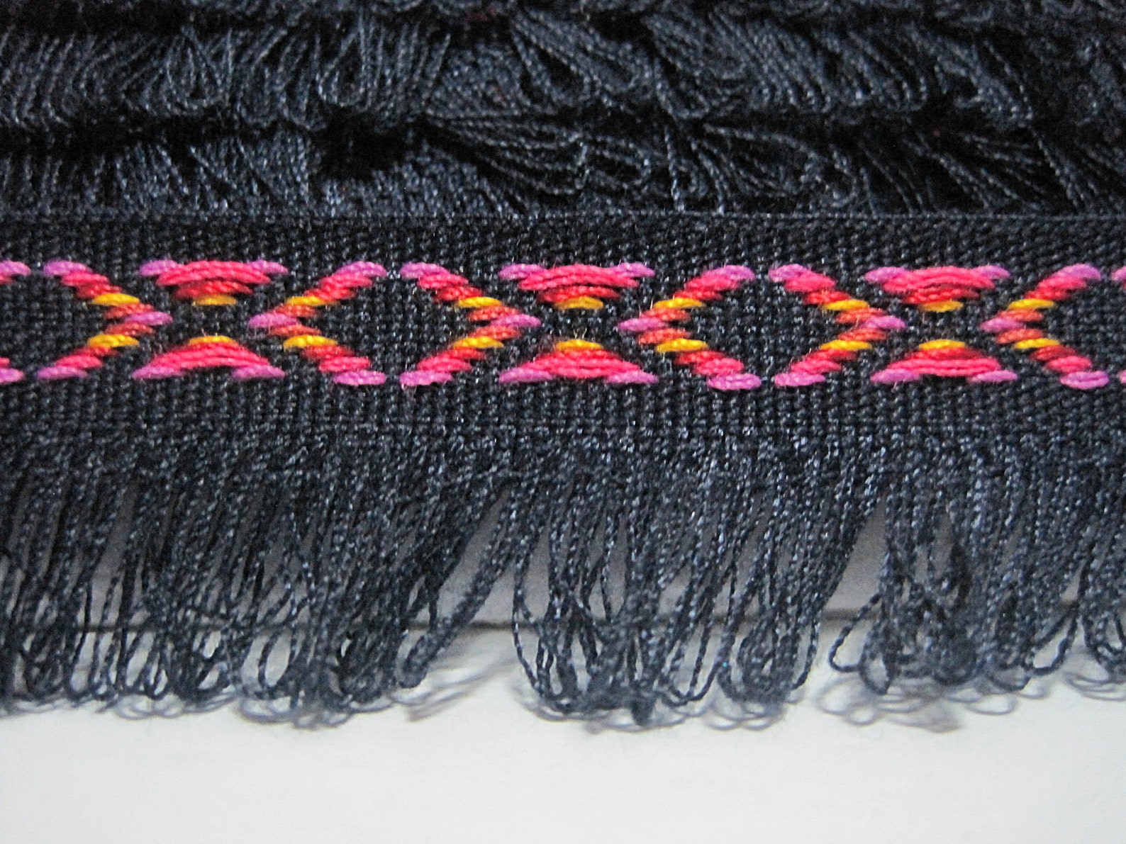 5 yards Deep Navy Blue Boho Loop Trim Blue Trim Tassel Trim | Etsy