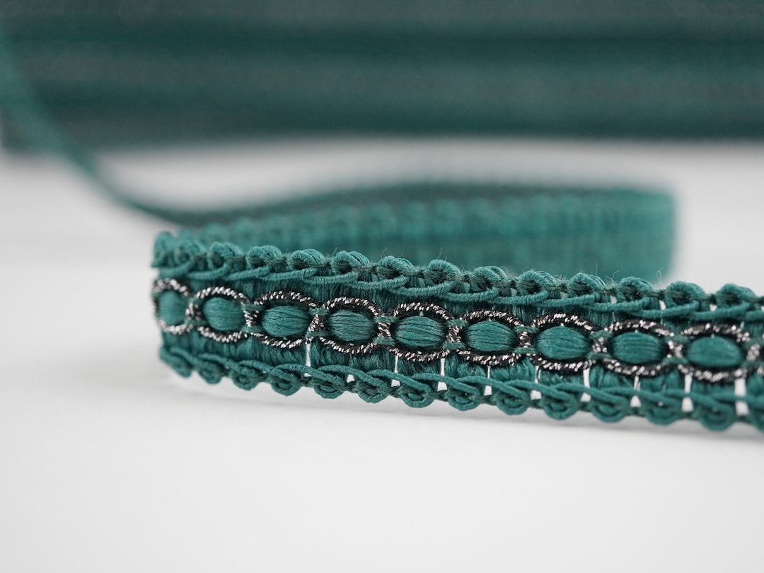 5 Yards Ocean Green Gimp Braided Trim, Gimp Braid, Braided Cord ...
