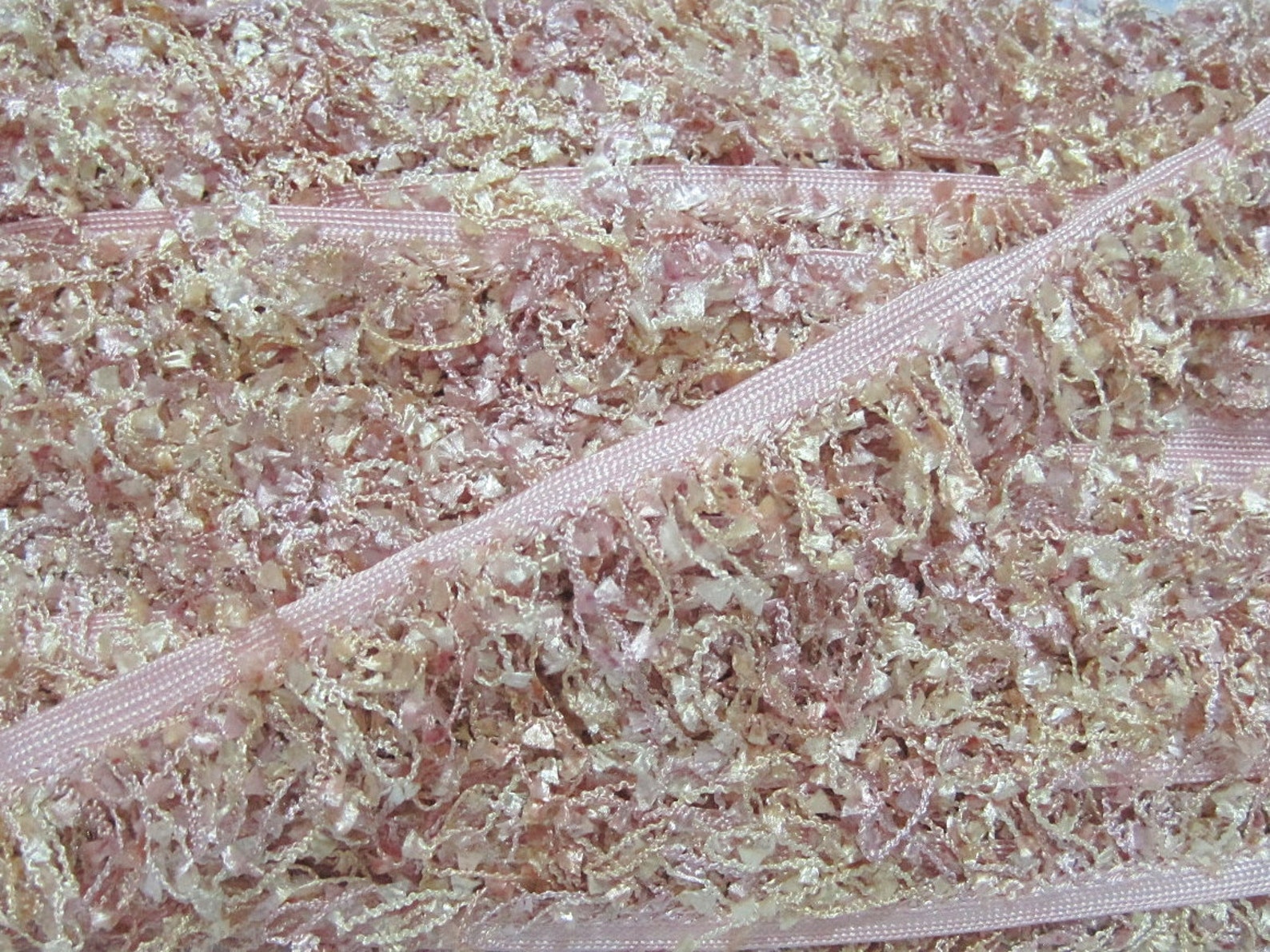 5 Yards Soft Pink Loop Trim Multicolored Tiny Tassel Trim - Etsy