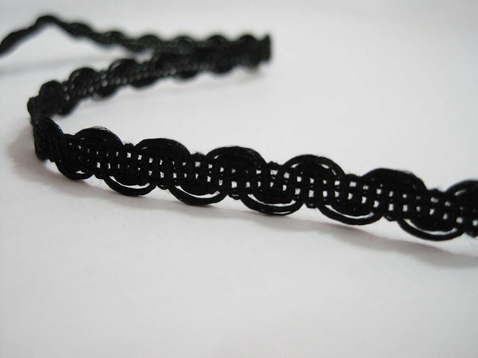 5 Yards 1/4" Black Shiny Braid, Braided Trim, Braid Lace Trim, Lace ...