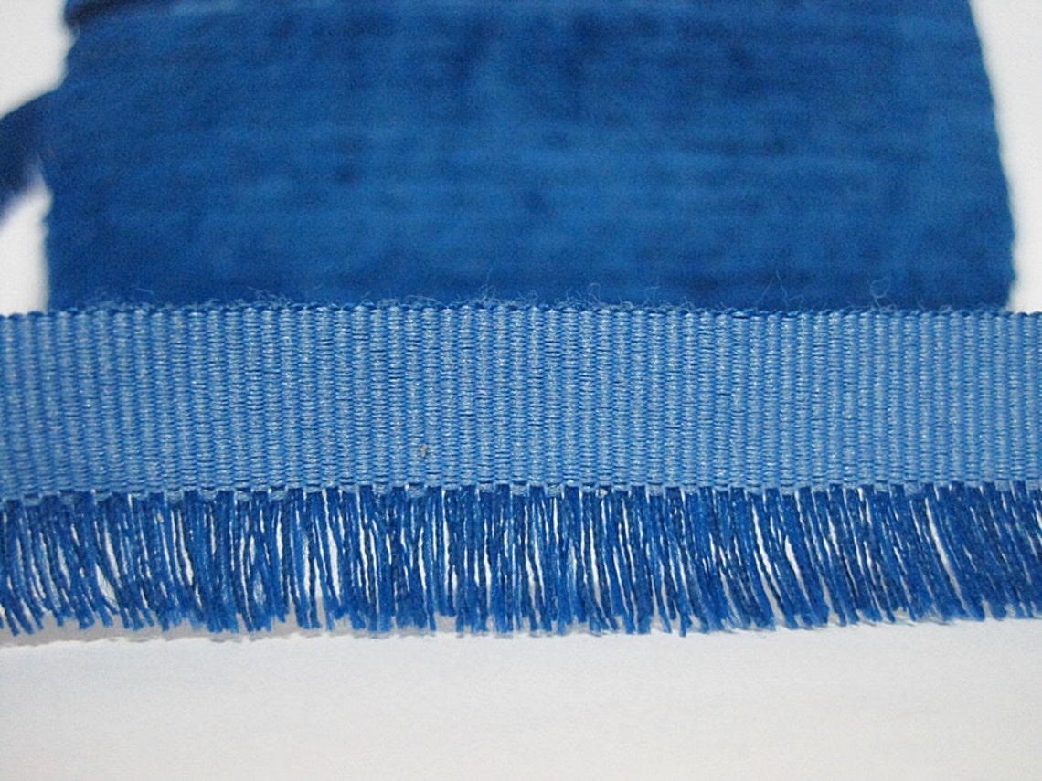 5 Yards Royal Blue Tiny Cotton Tassel Trim Tassel Fringe | Etsy