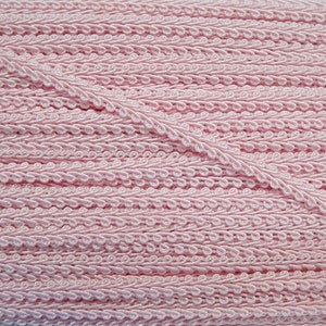 5 Yards 3/16" Soft Pink Gimp Braided Trim, Gimp Braid, Braided Cord ...