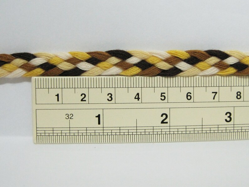 5 Yards Braided Trim Multicolored trim Flat Braided Cord | Etsy