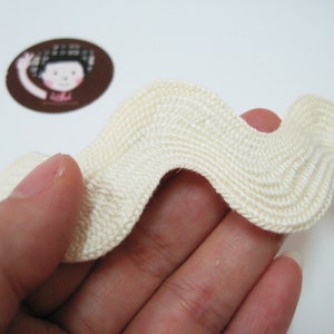 5 Yards Cream Jumbo Rick Rack Trim Ivory Rick Rack Jumbo Ric | Etsy