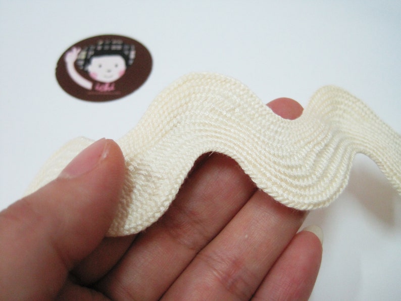 5 Yards Cream Jumbo Rick Rack Trim Ivory Rick Rack Jumbo Ric | Etsy