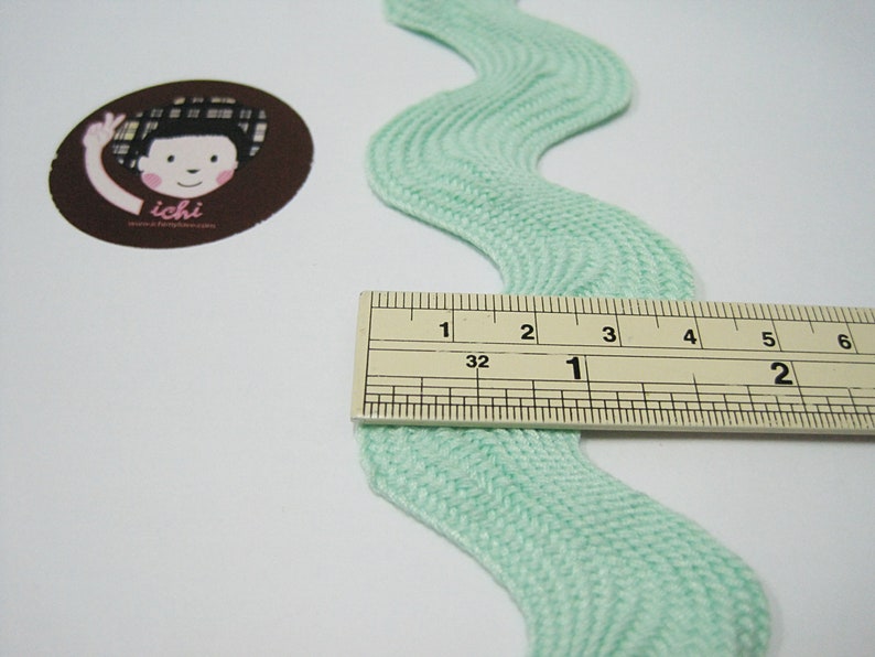 5 Yards Green Jumbo Rick Rack Trim Mint Rick Rack Jumbo Ric | Etsy