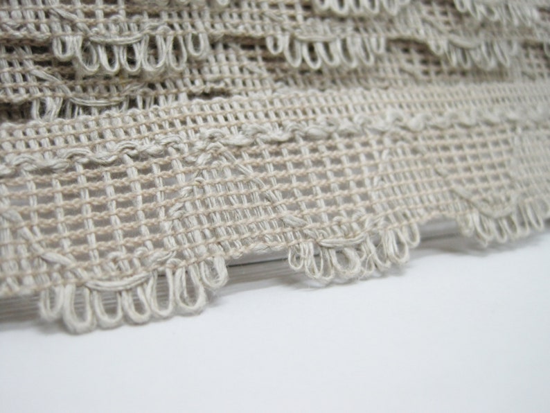 5 Yards 100% Linen Lace Natural trim wholesale trims linen | Etsy