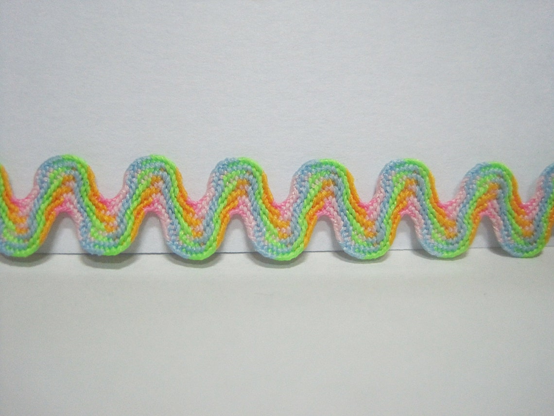 5 yards Rick Rack Trim Multicolored trim Colorful trim Ric | Etsy