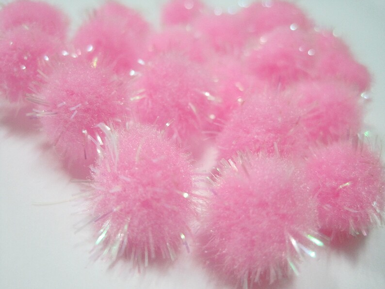 20 Pcs 3/8 Pom Pom Pink Pom Poms Wholesale Pom Poms - Etsy