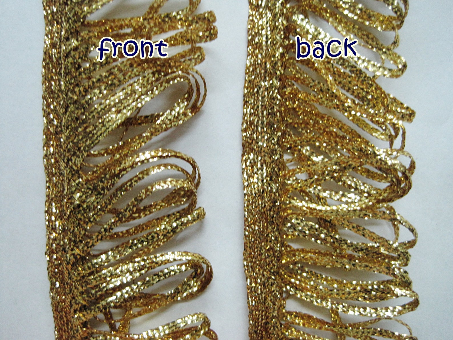 5 Yards Gold Metallic Loop Fringe Tassel Trim Bullion - Etsy