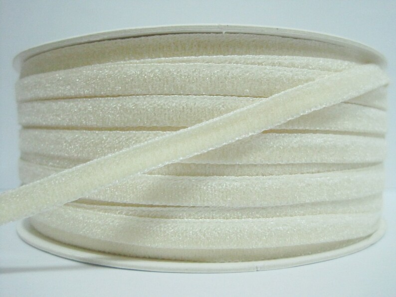 5 Yards 1/4 Cream Velvet Ribbon Cream Velvet Ribbon - Etsy