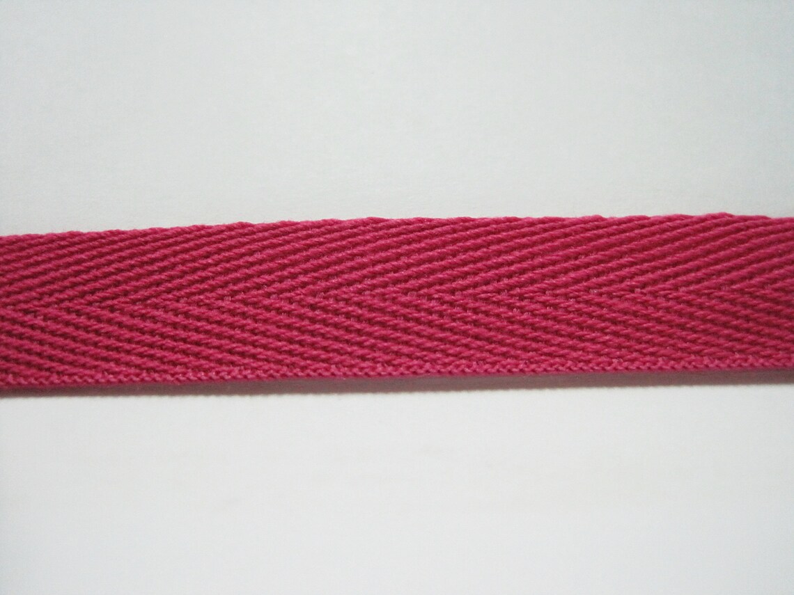 5 yards 1/2 Pink Herringbone Tape Pink Twill Tape Pink | Etsy