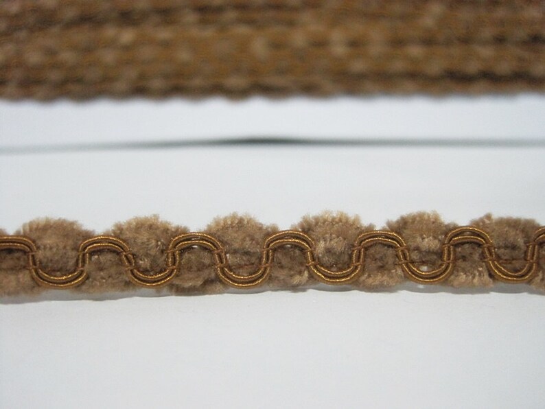 5 Yards 1/4 Light Brown Chenille Braided Rick Rack Trim - Etsy