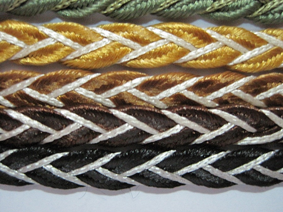 5 Yards 6 Mm Black Shiny Flat Braided Cord, Braided Cord, Flat Braided ...