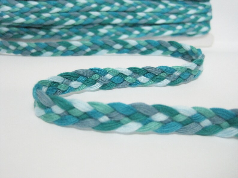 5 Yards Braided Trim Multicolored Trim Flat Braided Cord - Etsy