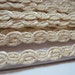 5 Yards Vanilla Braided With Gold Metallic Trim, Gimp Braid, Braided ...