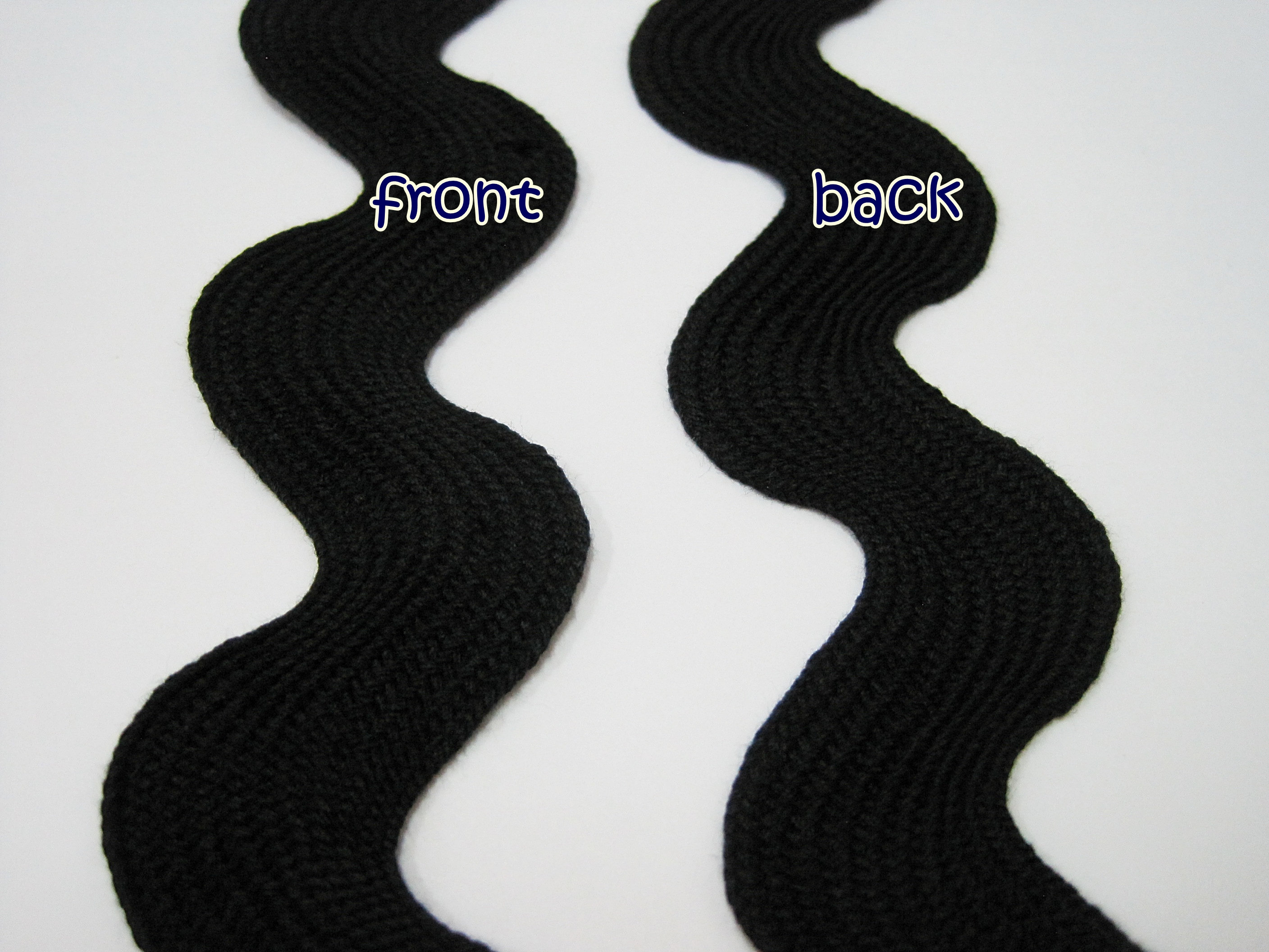 5 yards Black Jumbo Rick Rack Trim Black rick rack Rick Rack | Etsy