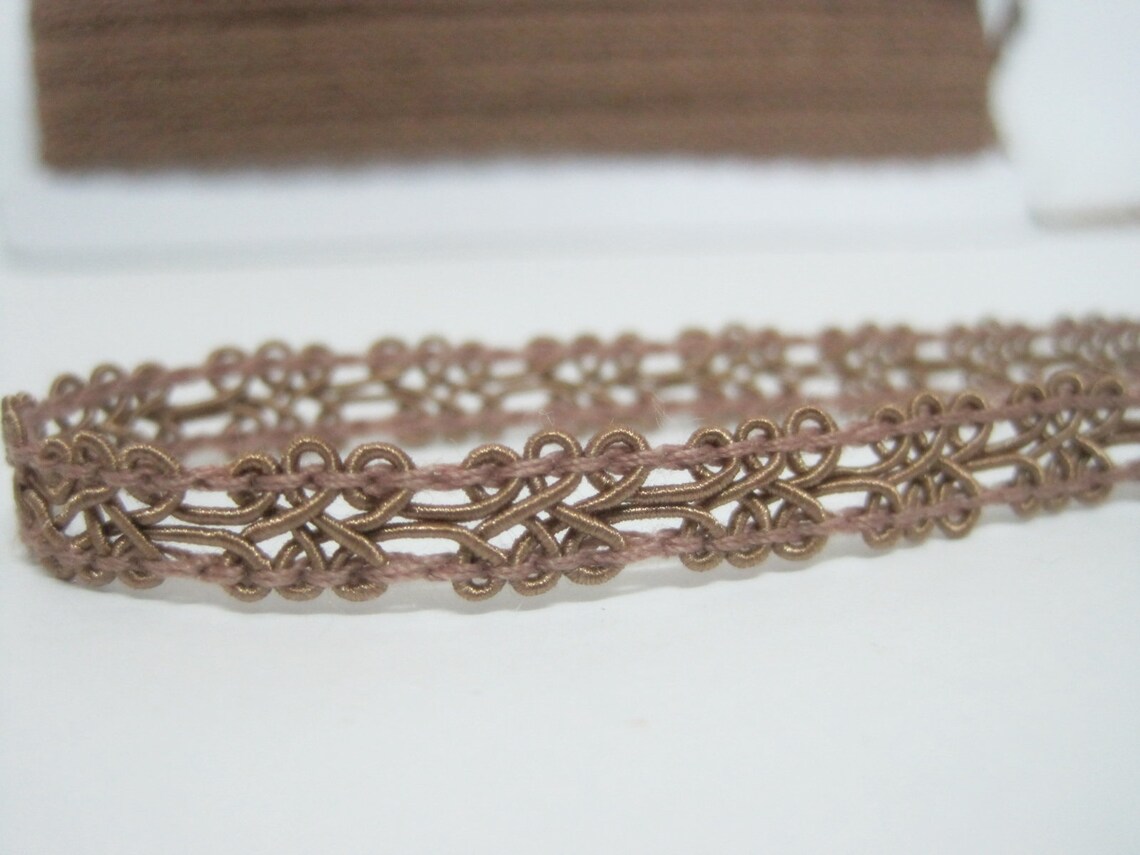 5 Yards 1/4 Light Brown Gimp Braided Trim Gimp Braid - Etsy