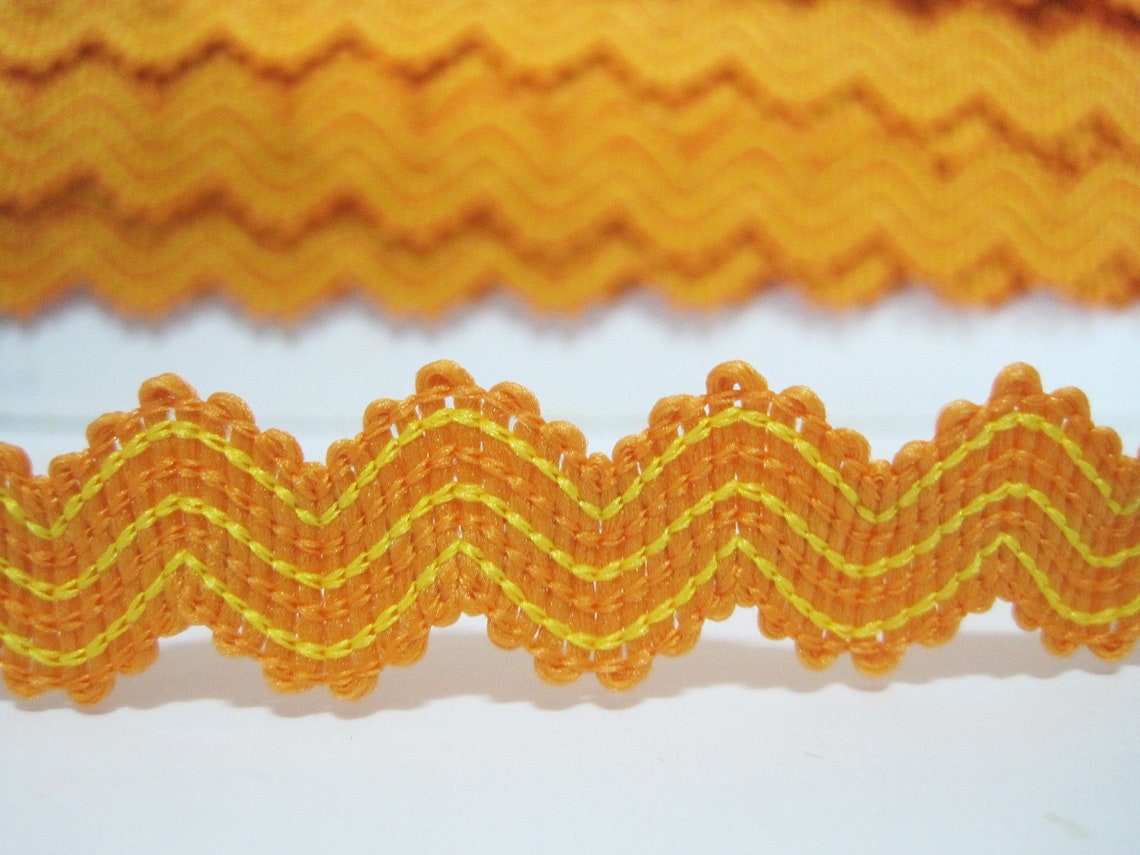 5 Yards Orange-red Elastic Rick Rack Trim Elastic Trim Ric - Etsy