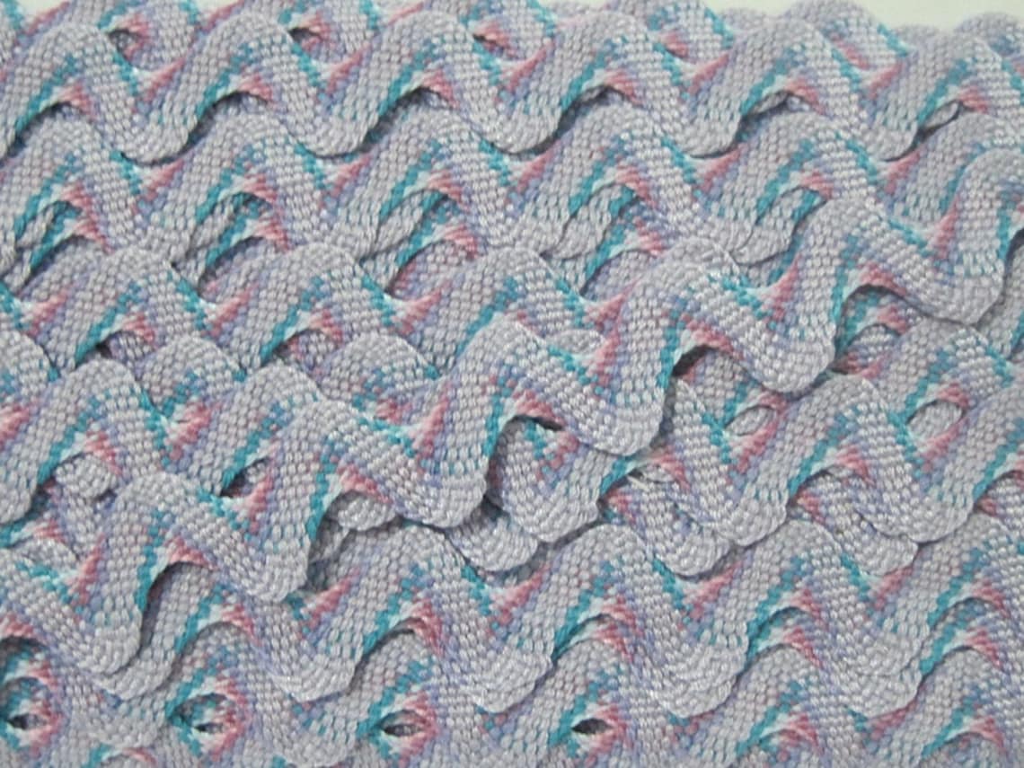 5 Yards Lilac Multicolored Rick Rack Trim Ric Rac Trim Rick - Etsy