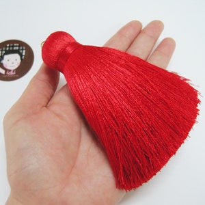 1 Pc Red Big Tassel, Red Tassels, Wholesale Tassels, Jumbo Silk Tassel ...