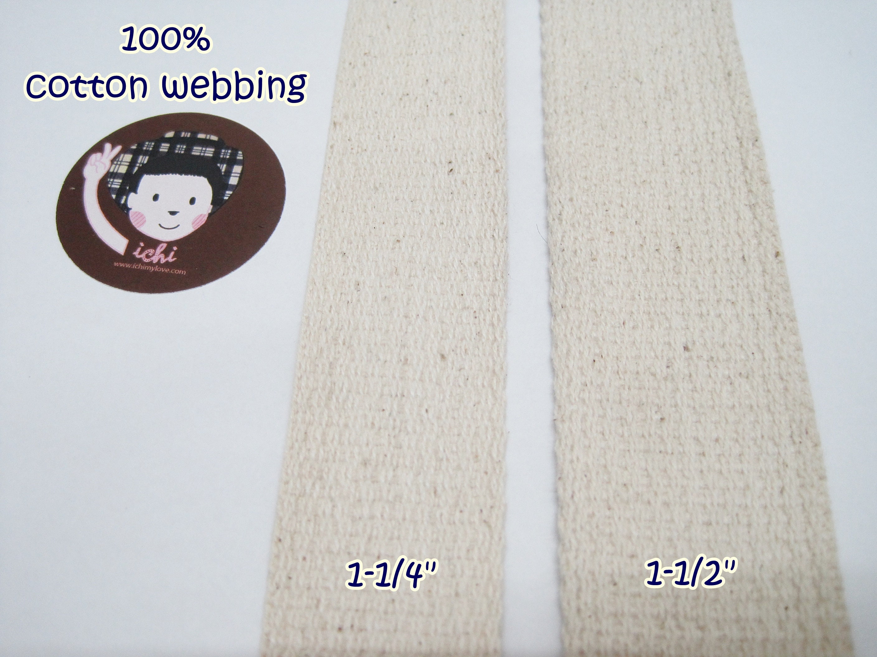 5 Yd 100% Cotton Webbing Cotton Tape Unbleached Cotton Trim | Etsy