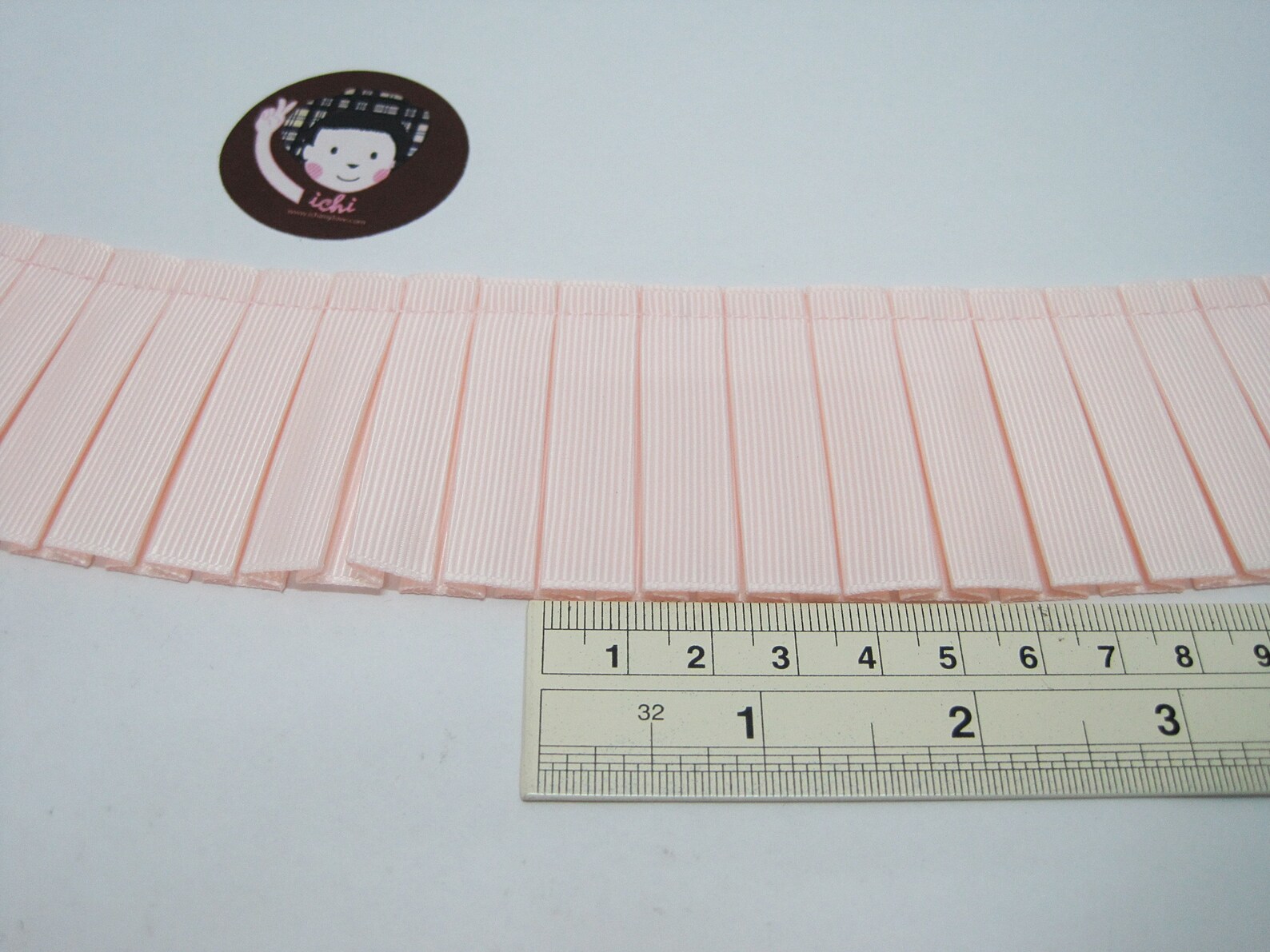 1 Yd 2 Pink Grosgrain Box Pleated Trim Box Pleated | Etsy