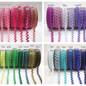 5 Yards 1/2" Red Matte Rick Rack Trim, Red Ric Rac Trim, Rick Rack Lot ...