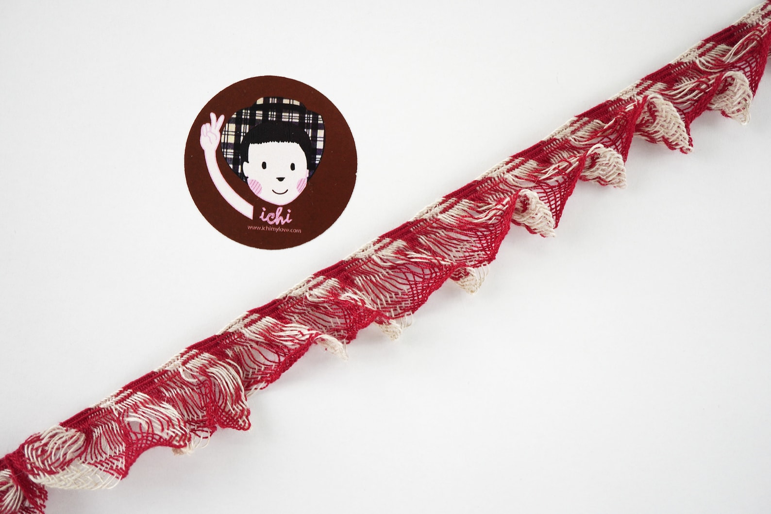 5 Yards Ruby Linen Ruffle Trim Ruffle Lace Linen Lace Trim - Etsy