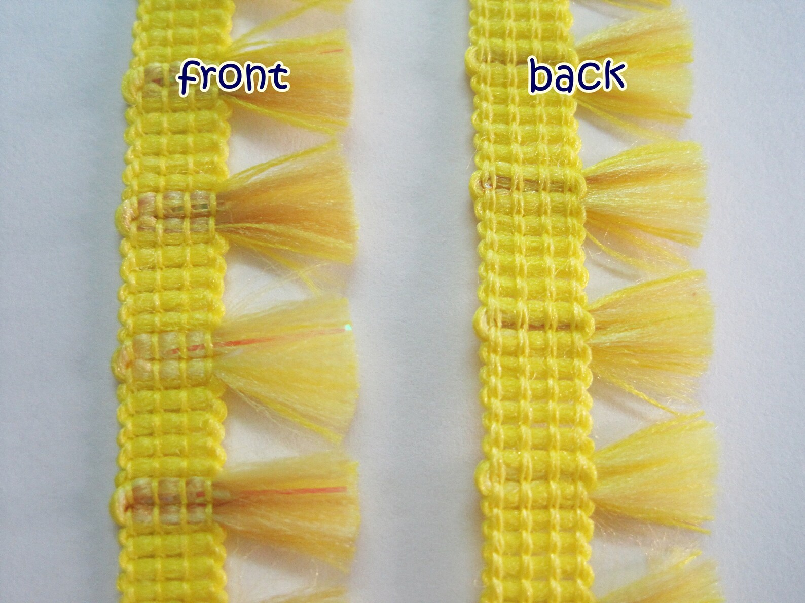 5 Yards Yellow Sparkly Mini Tassel Trim Tassel Trim | Etsy