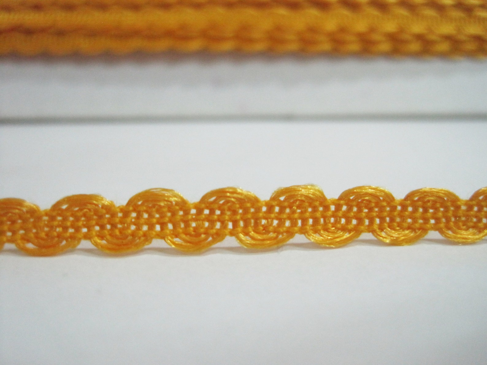 5 Yards 1/4" Orange Shiny Braid, Braided Trim, Braid Lace Trim, Lace ...