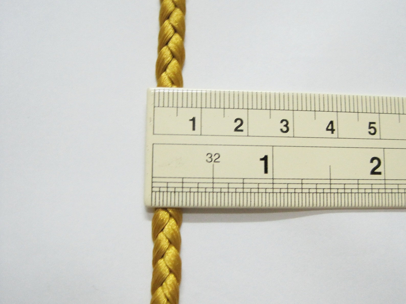5 Yards 1/4 Braided Cord Classic Gold Cord Flat - Etsy