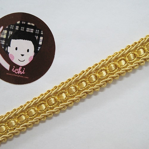 5 Yards 1/4 Classic Gold Braided Trim Braided Gimp - Etsy