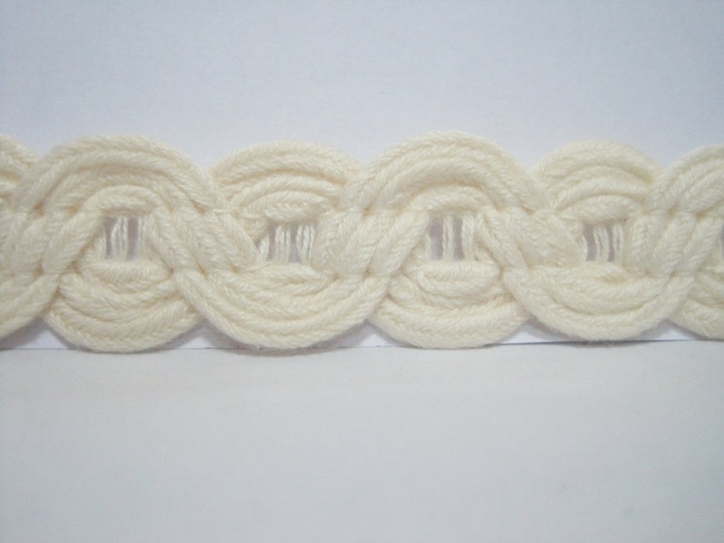 5 Yards 100% Cotton Cream Braided Trim Cotton Trims | Etsy