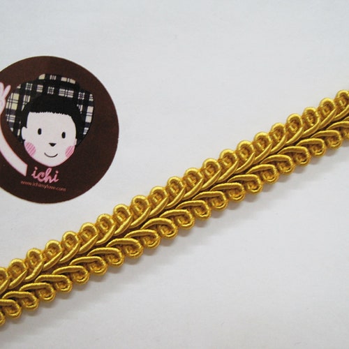 5 Yards Classic Gold Braided Trim Gimp Braid Braided Cord - Etsy