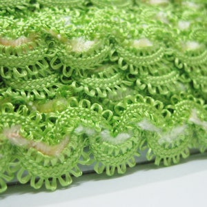 5 Yards 5/8" Lime Green Chenille Rick Rack Trim, Lime Green Rick Rack ...