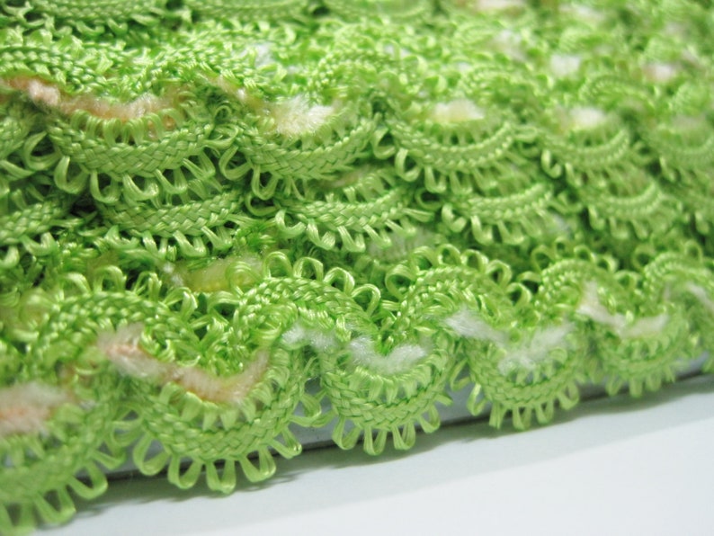 5 Yards 5/8" Lime Green Chenille Rick Rack Trim, Lime Green Rick Rack ...